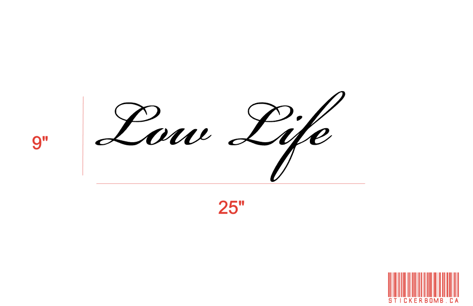 LowLife Windshield Banner – StickerBomb Canada