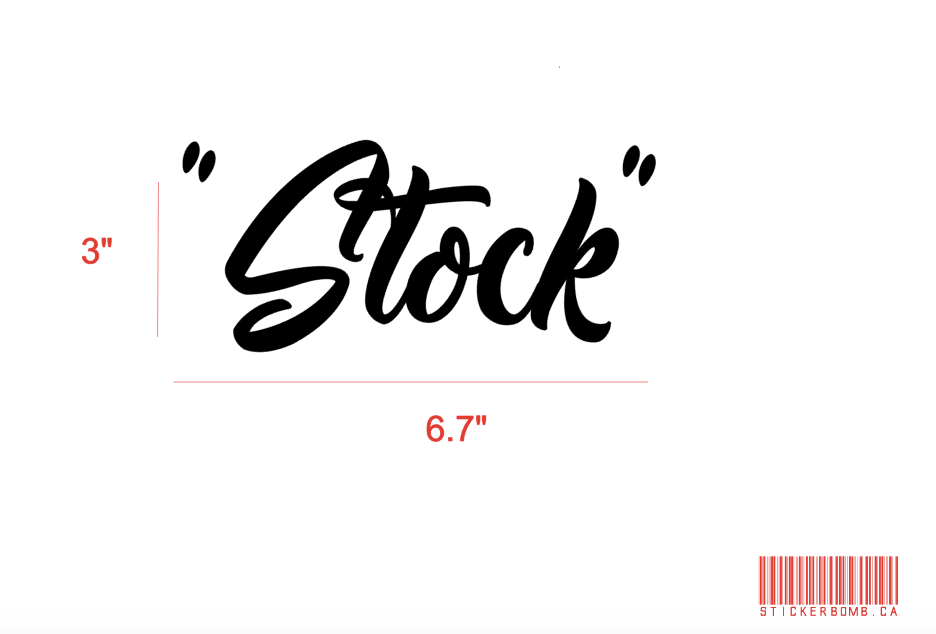 "Stock" Decal – StickerBomb Canada