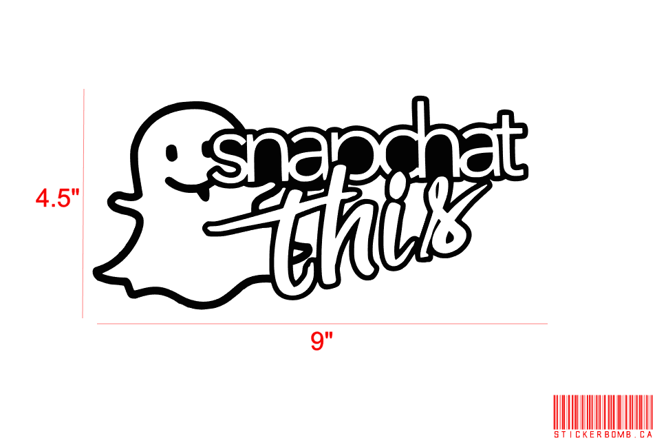 Snapchat Decal – StickerBomb Canada