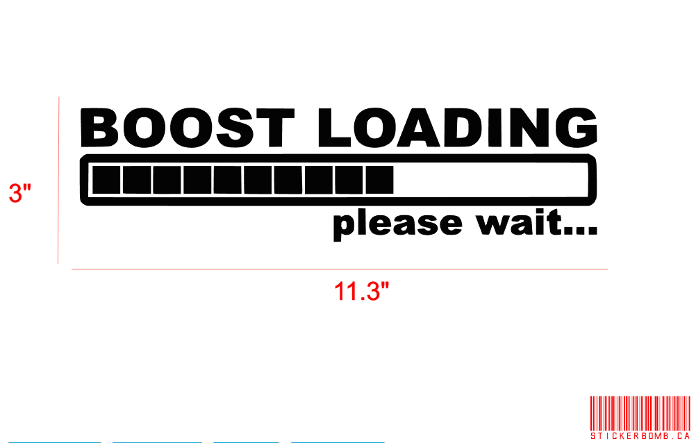Boost Loading Decal – StickerBomb Canada